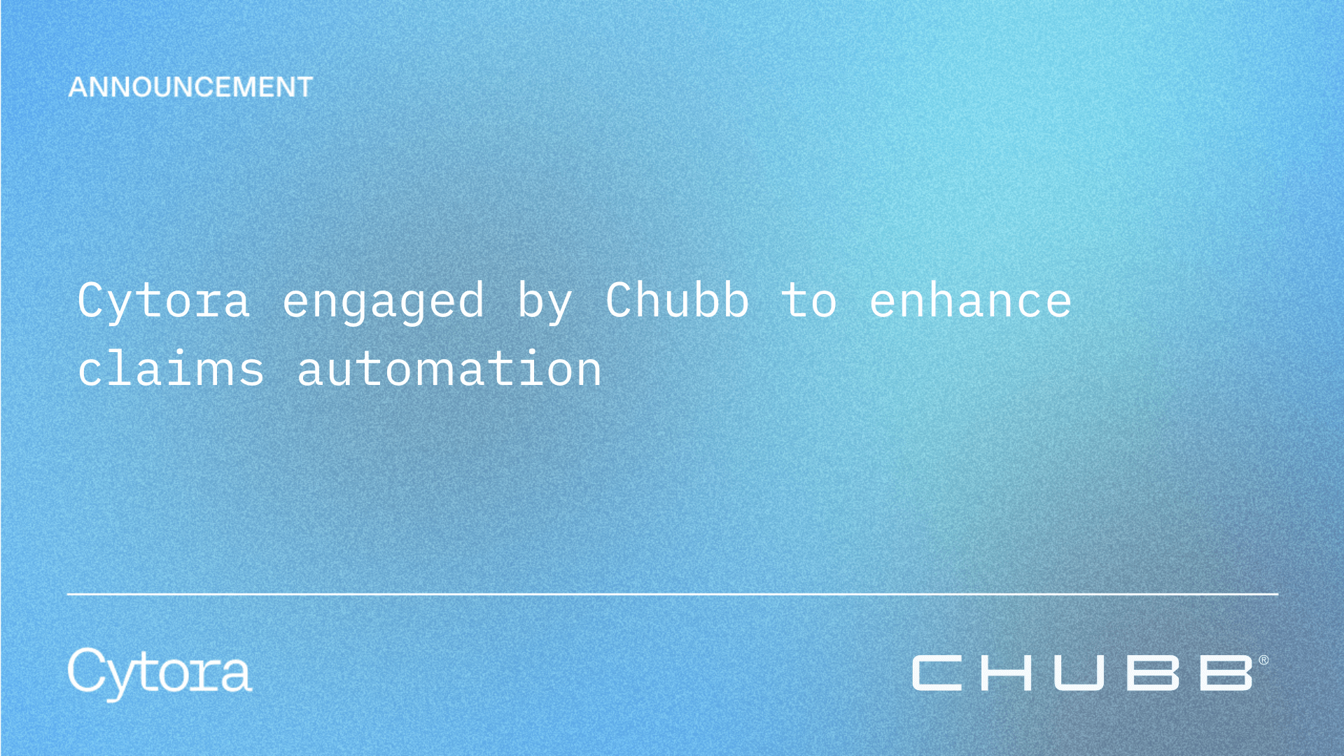 Cytora engaged by Chubb to enhance claims automation